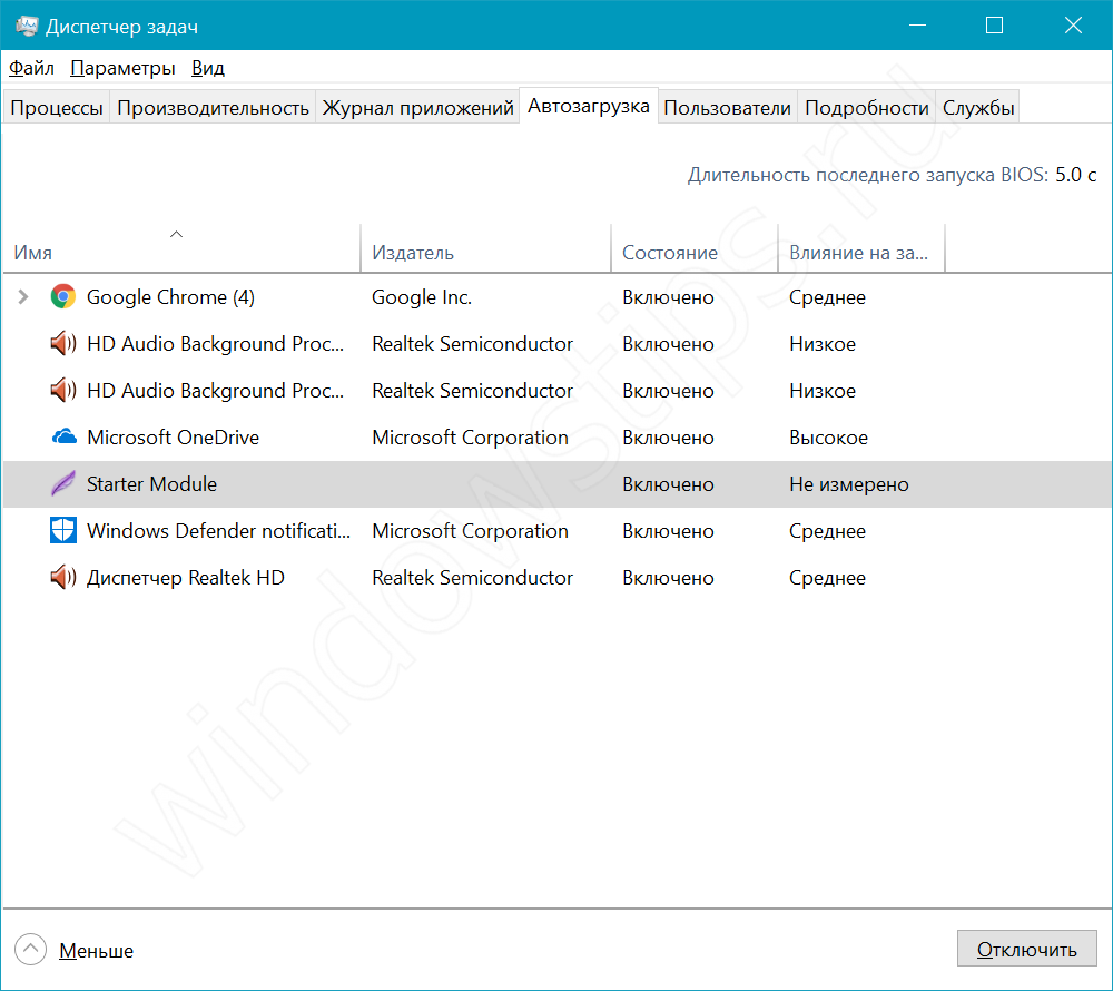 Автозагрузка программ Windows 10 что можно убрать или добавить